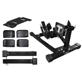 Titan Lifts | Titan Bulldog Moto Cradle Wheel Chock Kit - Black